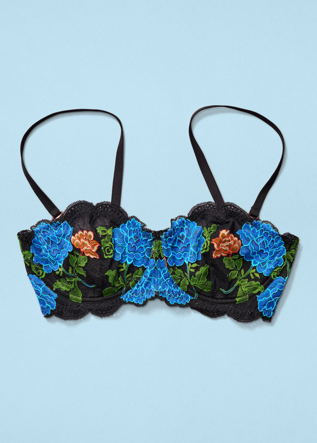Im Your Favorite Balconette Bra Black Floral Black Floral – Spice Rack